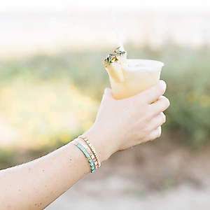 KELITCH Stretch Bracelets Miyuki Tila Beads Bracelets Colorful Friendship Bracelets for Women (12M)