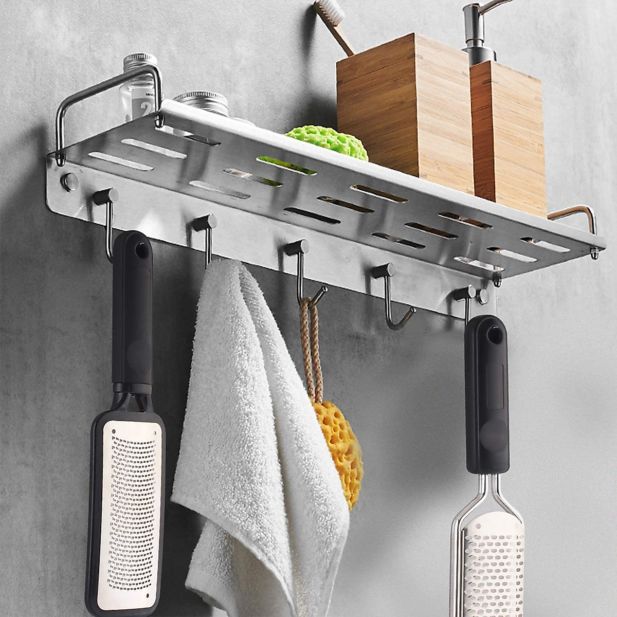 Pedicure Foot File - 2Pcs Stainless Steel Colossal Foot Rasp, Dead Skin Remover for Feet, Professional Pedicure Tools Washable and Reusable