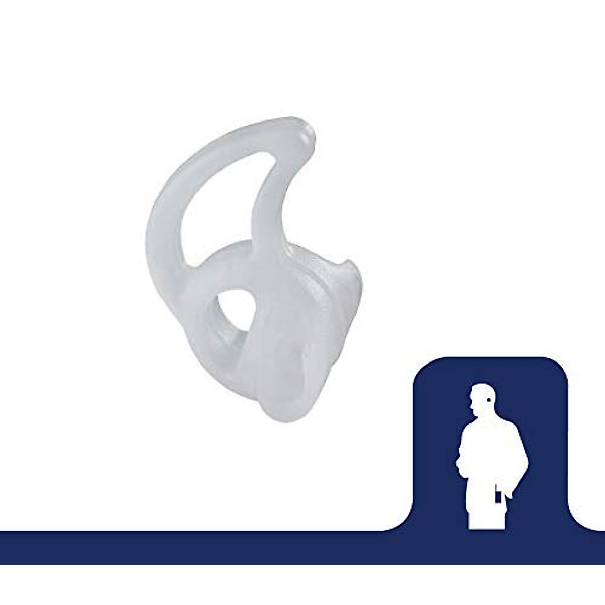 Ear Phone Connection EP-FUA-C3 Ambidextrous Skeleton Ear Tip, 3 pcs (Small, Medium and Large), Clear