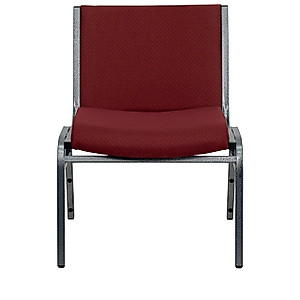 Flash Furniture 2 Pack HERCULES Series Big & Tall 1000 lb. Rated Burgundy Fabric Stack Chair