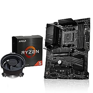INLAND Micro Center AMD Ryzen 5 5600X Desktop Processor 6-core 12-Thread Up to 4.6GHz Unlocked with MSI B550-A PRO AM4 DDR4 ATX Motherboard PCIe 4.0 M.2 USB 3.2 Gen 2
