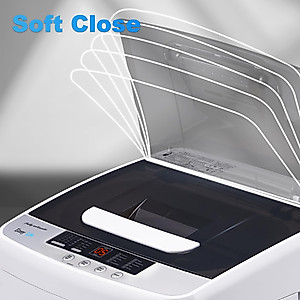 Outspurge Full Automatic Washer Machine,Portable Washing Machine for Household Use,1.04 Cu.Ft.Laundry Washer Spin with 10 Wash Programs& LED Display& Built-in Drain Pump,Ideal for RV,Camping,Apartment