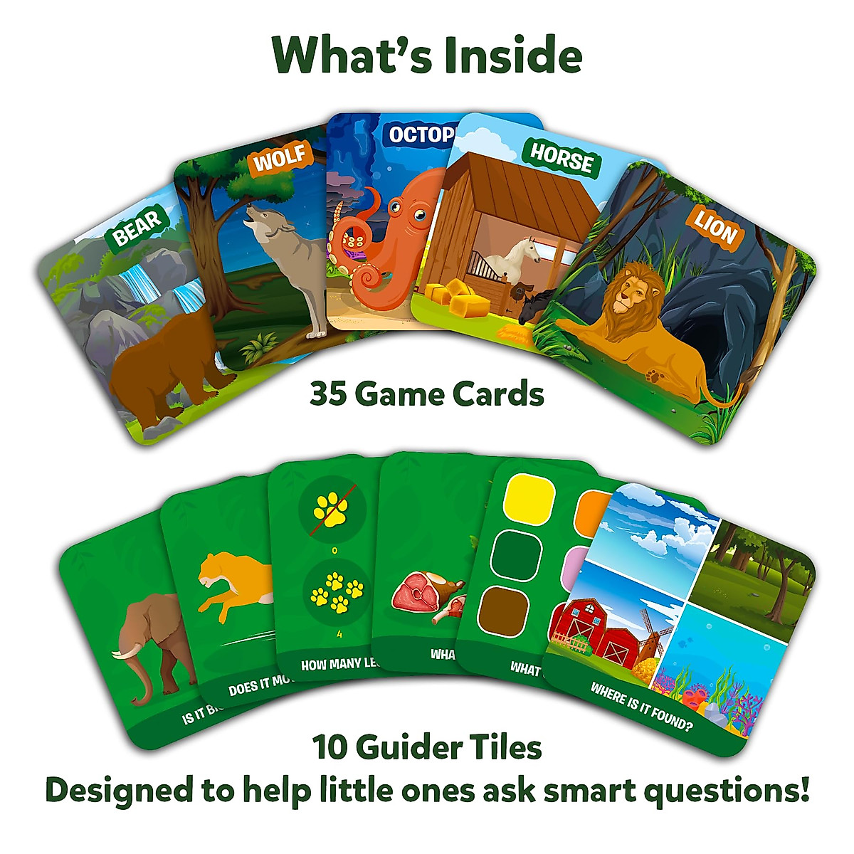 Skillmatics Card Game - Guess in 10 Junior Animals for Kids, Boys, Girls Who Love Educational Toys, Travel Games, Gifts for Ages 3, 4, 5, 6