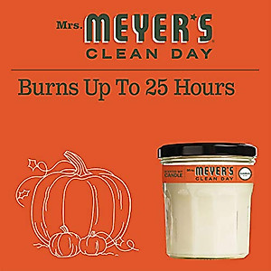 Mrs. Meyer's Soy Aromatherapy Candle, 25 Hour Burn Time, Made with Soy Wax and Essential Oils, Pumpkin, 4.9 oz