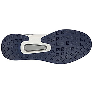 ECCO Men's Core Hydromax Water Resistant Golf Shoe, White/SILVERMETALLIC/Blue Depths, 10-10.5