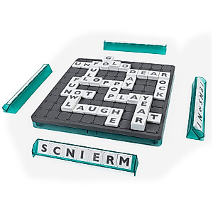Upwords, The Game of Quick Stacking & Word Hacking with Stackable Letter Tiles, 2022 Edition | Word Games | Board Games for Kids 8-12 | Family Games for Ages 8+