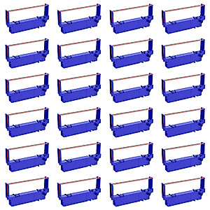 Bigger Compatible Ribbon Replacement for SP700 Printer Ribbon B/R Replacement for Star SP-700BR, RC-700BR, SP-712, SP-742 Ink Ribbon (Black and Red, 24-Pack)