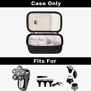 Mchoi Hard Carrying Case Suitable for AidallsWellup Men’s 5-in-1 Electric Head Shaver, Travel Protective Carrying Storage Bag, Case Only