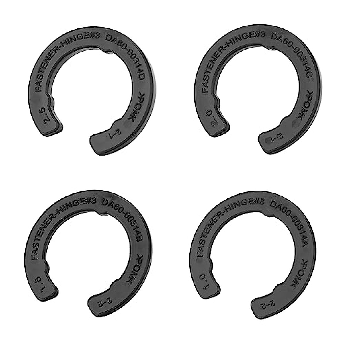 DA99-04158A Refrigerator Door Hinge Shim Kit, For Samsung Refrigerator Door Height Adjustment(4 different thicknesses shims) Replacement Parts DA60-00314C,3282540,PS6448337 DA99-04158A,AP5668209