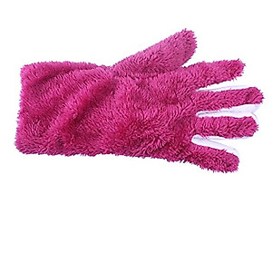 2Pairs Children Kids Warm Winter Gloves Mittens Fleece Lining For Little Girl