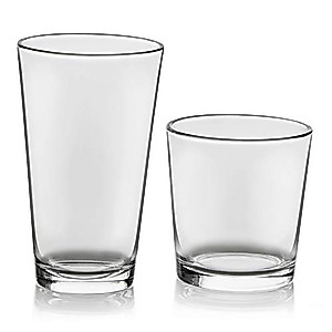 Libbey Flare 16-Piece Tumbler and Rocks Glass Set