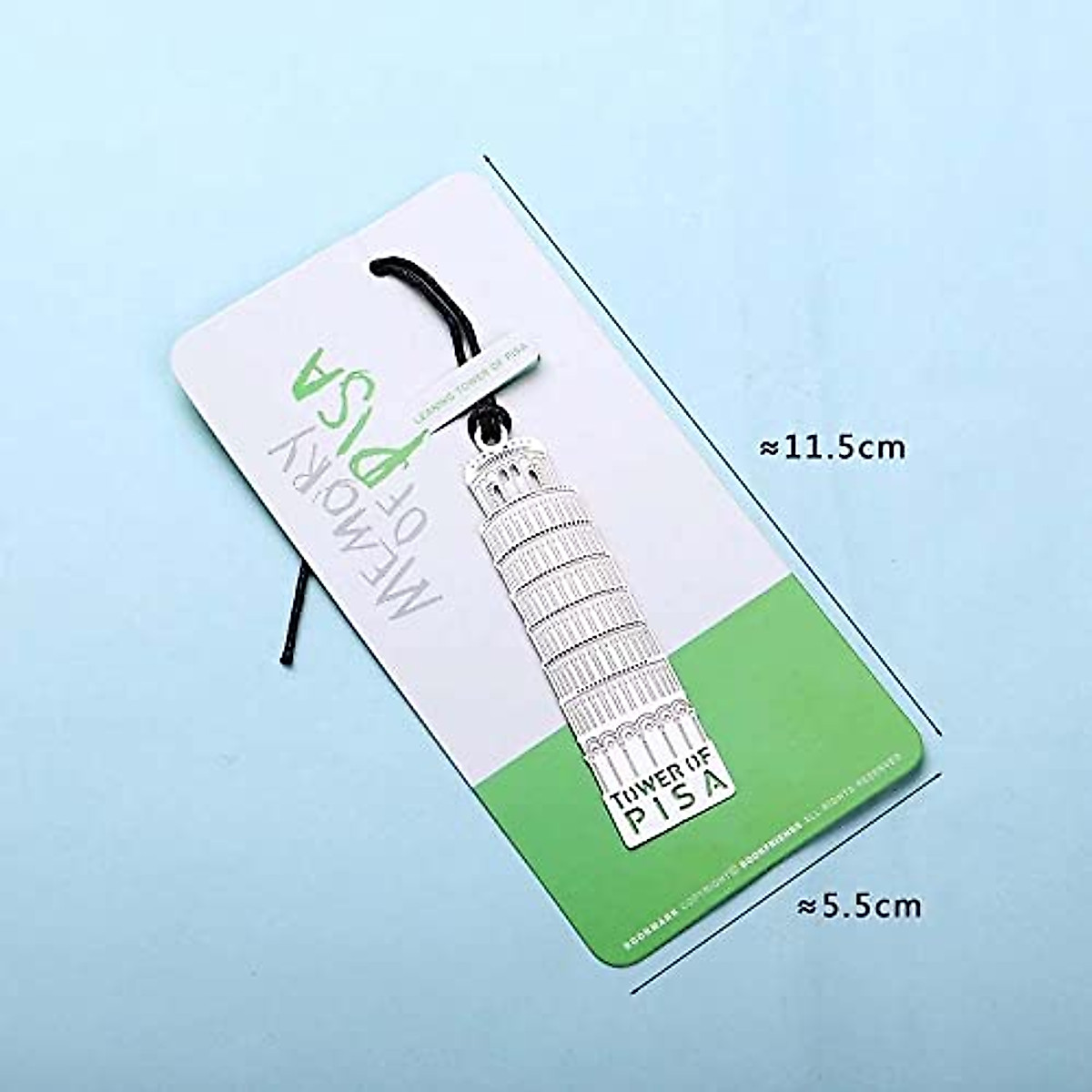 BYBYCD London Eiffel Tower Statue of Liberty Mark Page Metal Bookmark Stationery School Office Supply(Eiffel Tower)