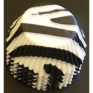 100 Zebra Stripe Printed Cupcake Liners Baking Cups STANDARD SIZE