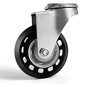 Beauty Saddle Stool Rolling Swivel Chair for Massage Clinic Spa Salon Office Adjustable with Wheels(Black)