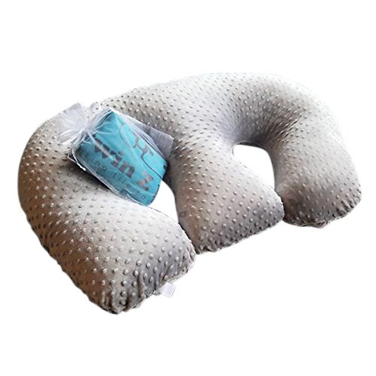 Twin Z Pillow The 6 uses in 1 Twin Pillow ! Grey Plus Free Travel Bag!