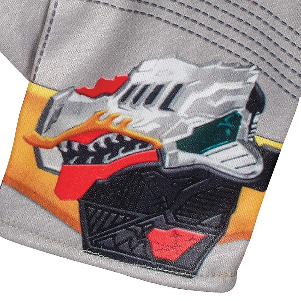 Red Ranger Gloves for Kids, Official Power Rangers Dino Fury Costume Accessories, Child Size