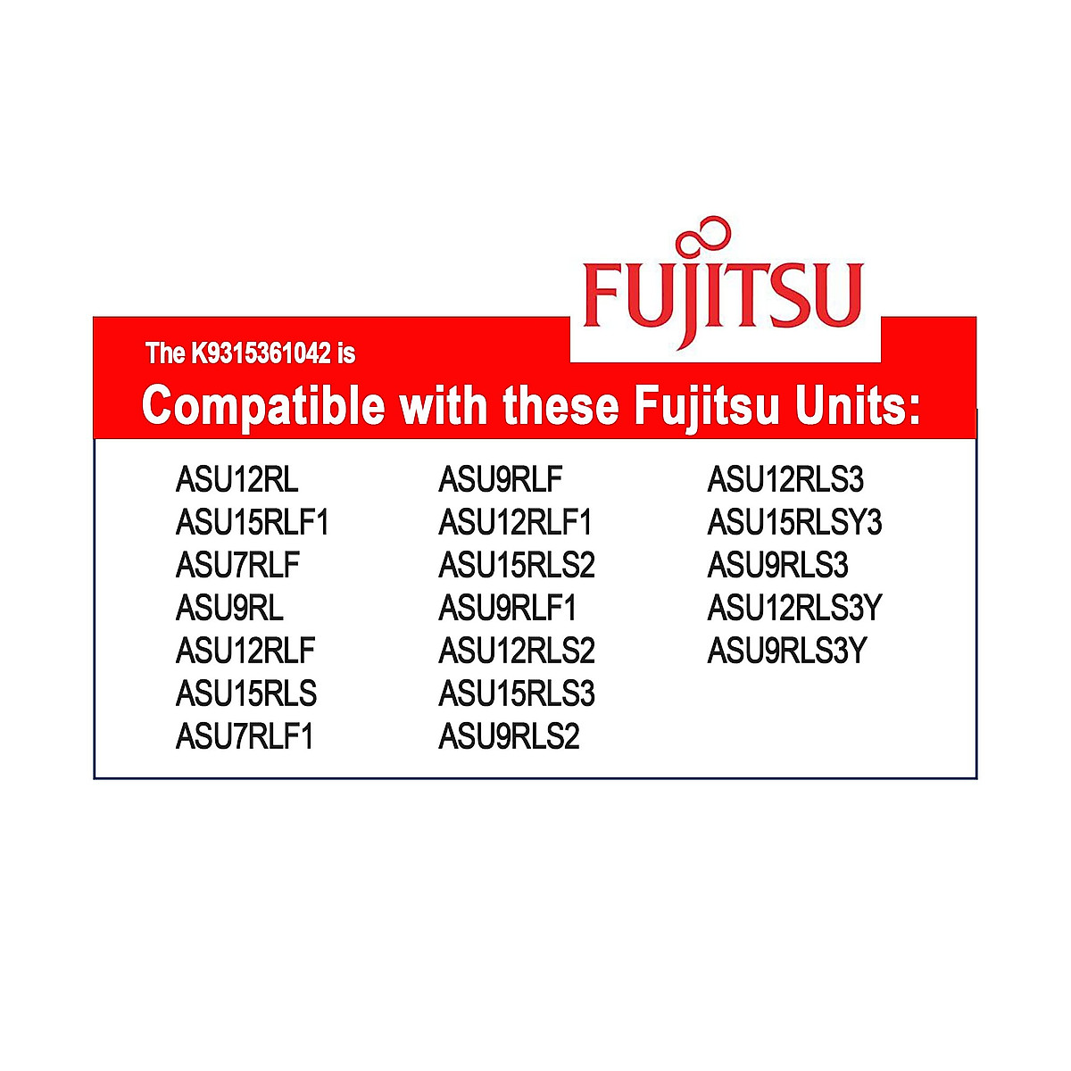 Fujitsu General UTR-FA16-2 K 9315361042 Mini Split Ductless Filter