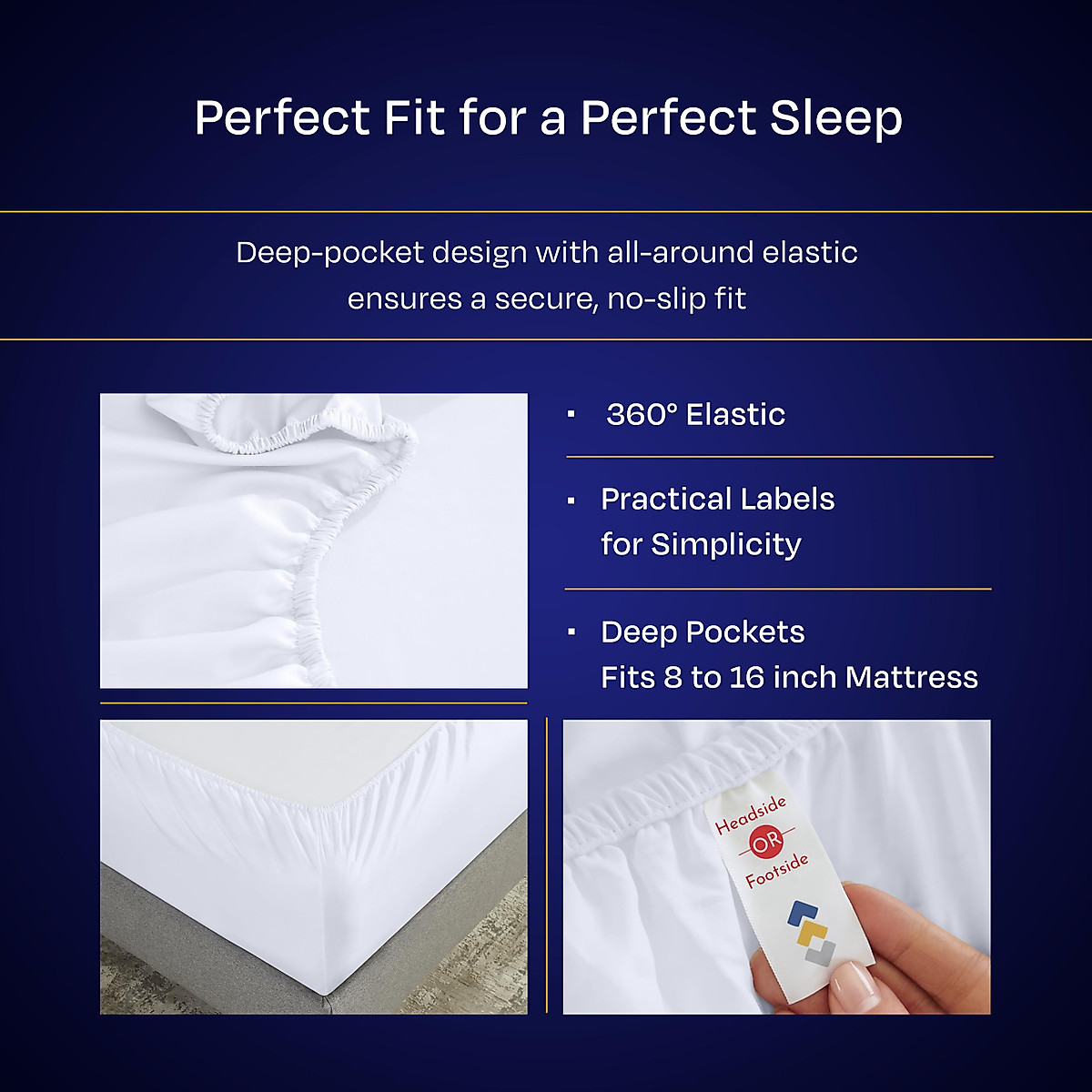 California Design Den 1000 Thread Count King Size Sheet Set - Winner Architectural Digest Best Sheet, Sateen, 100% Cotton Sheets with Deep Pockets, Softer Than Egyptian Cotton - White