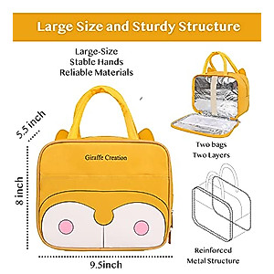 Insulated Lunch Box Bag for Kids, Reusable Durable Lightweight Lunch Bag for Girls Boys, Keep Food Cold/Warm, Corgi Dog