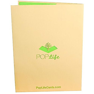 PopLife Golf Clubs 3D Father’s Day Pop Up Card - Happy Anniversary, Hole-in-One Retirement Gift, Valentine's Day card for Him, Birthday - Golfing Gift for Husband, Card for Golfers - for Son, Dad
