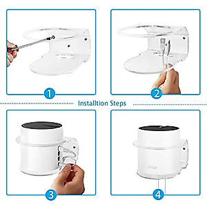 OkeMeeo Wall Mount for TP-Link Deco AX3000, Space Saving Sturdy Acrylic Mount for Deco x55 X20 X60 X68 WiFi 6 Mesh System(AX3000,AX1800,AX3000,AX3600)(2 Pack)