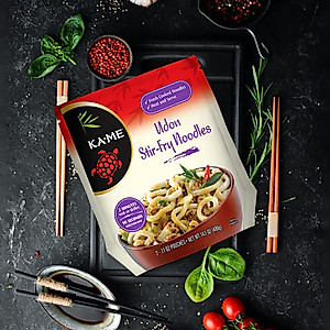 Ka-Me Udon Stir Fry Noodles - 14.2 Oz (Pack of 6)