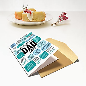 Chenive Funny Father's Day Card for Dad, Humorous Dad Birthday Card, Joker Greeting Card, Emergency Dad Jokes Card