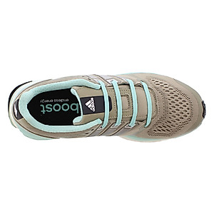adidas Adistar Boost ESM Womens Running Shoe, Taupe/Mint, 9