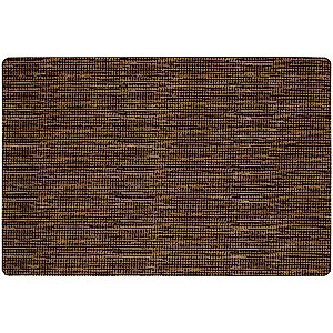 SoHome Ultra Thin Indoor Door Mat Kitchen Mat, Low Profile Stain Resistant Nonslip Design, Machine Washable, 24" x 35", Brown