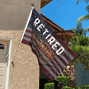 Army Retired Flag Flag 3x5 Feet Double-Sided Outdoor Decoration
