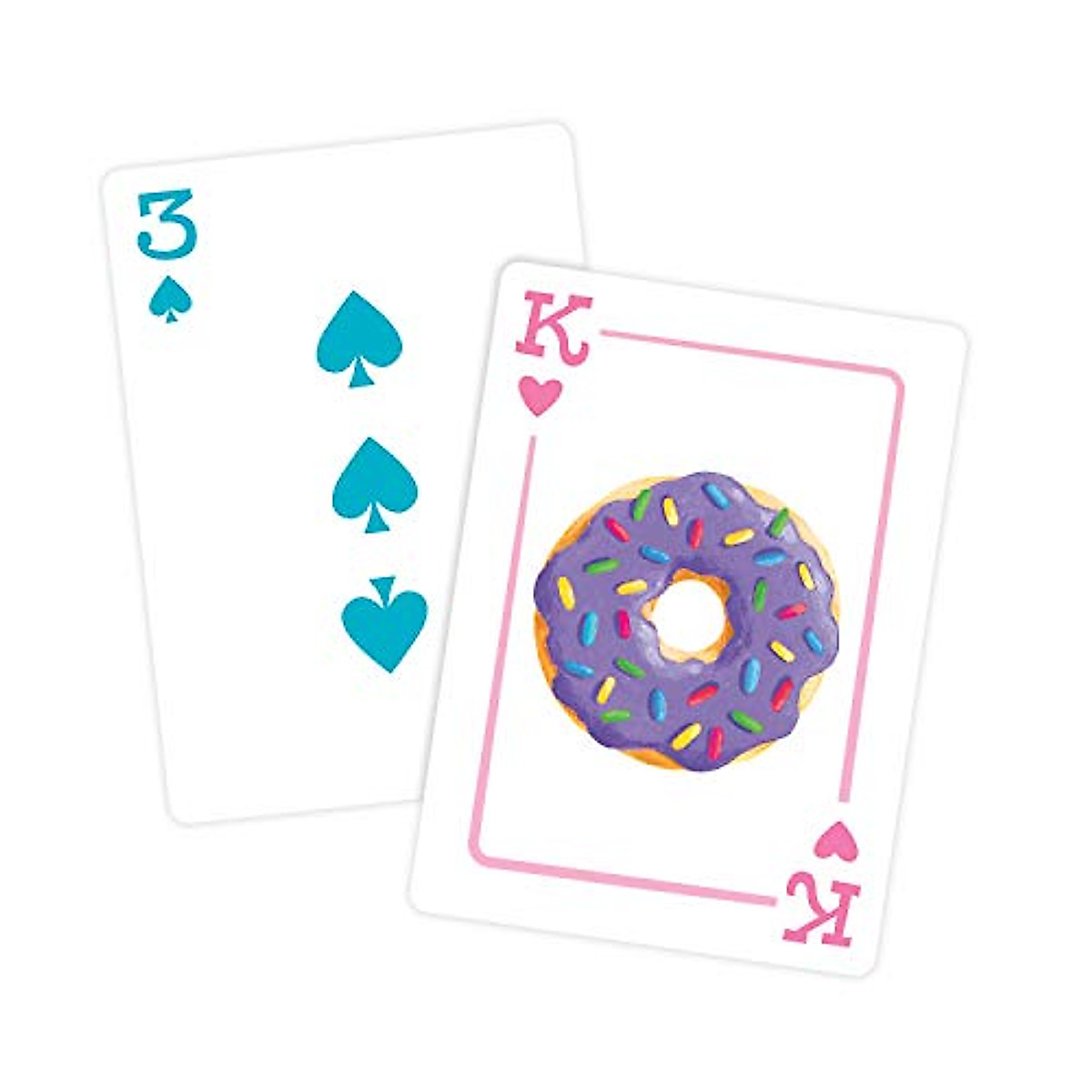 Peaceable Kingdom Full Deck of Themed Playing Cards for Kids – Donuts - Includes Instructions for a Classic Card Game - Great Gift for Ages 3 & up