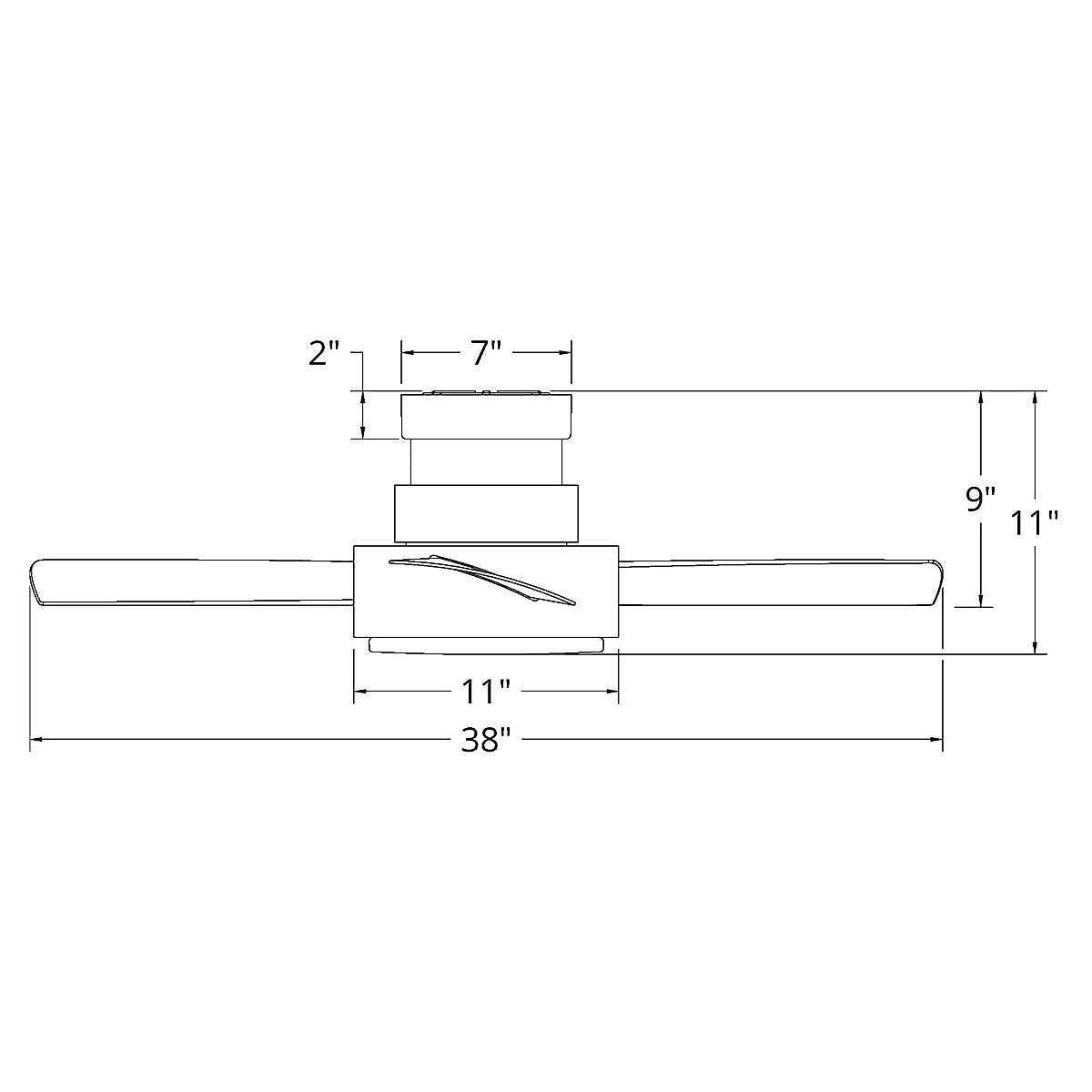Vox Smart Indoor and Outdoor 5-Blade Flush Mount Ceiling Fan 38in Matte White with 3000K LED Light Kit and Remote Control works with Alexa, Google Assistant, Samsung Things, and iOS or Android App