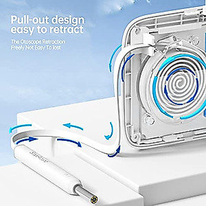 ScopeAround Digital Otoscope with Light, Ear Cleaning Camera and Wax Remover, Visual Ear Cleaner with 4.3" IPS Screen, 6 LED Lights, HD Video Ear Scope Camera, Supports Photo Snap and Video Recording