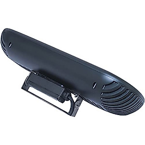 Hanover 16.5'' Electric 1500W Halogen Heat Lamp with Ceiling/Wall-Mount Bracket, Powerful Heating for Outdoor Areas up to 122 Sq.Ft., Ideal for Porch, Garage, Workshop, Black