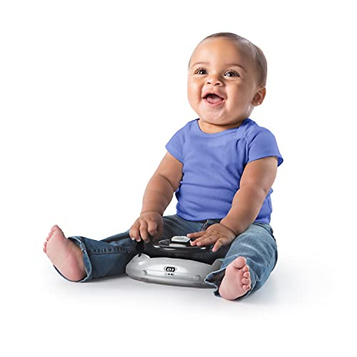 Bright Starts Ford F-150 4-in-1 Red Baby Activity Center & Push Walker with Removable Interactive Steering Wheel -Toy, 6 Months and up