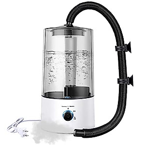 Reptile Humidifier 4L Adjustable Fog Volume Mister Fogger with Extension Tube/Hose Tank Fogger for Reptiles/Amphibians/Herps