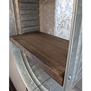 Galvanized Wash Tub with Shelves, Bathroom Wall Decor, Farmhouse Shelf, Rustic Bathroom Shelf, Mudroom or Laundry Shelf, Wall Hanging Shelf