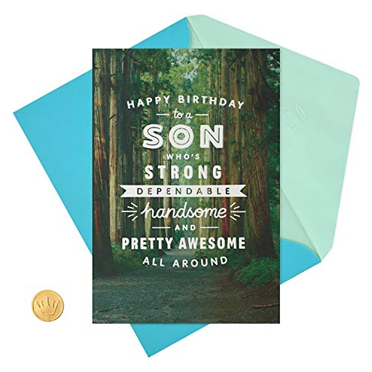 Hallmark Birthday Card for Son (Woodland Trail)