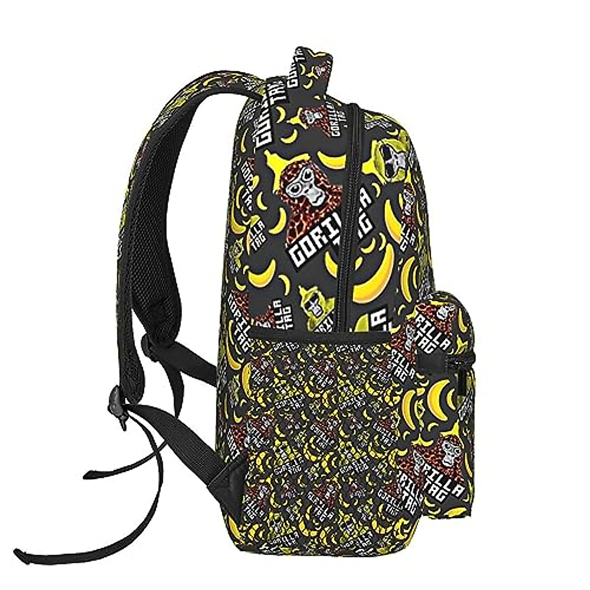 FVGWTVS Boy 3D Printing Gorilla Backpack Cute Cartoon Daily Large Capacity Backpack Gorilla Lightweight Cute Daybag 16 inch