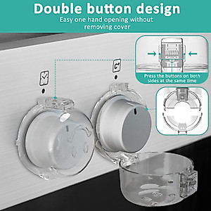 Babepai Outlet Covers 38-Pack and Stove Knob Covers for Child Safety 5-Packs Baby Safety Electrical Protector Kitchen Gas Oven