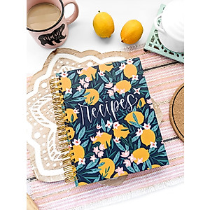 Recipe Book to Write in your Own Recipes - A Blank Recipe Journal, Family Cookbook, & DIY Organizer - Heirloom Quality Keepsake, Durable Hardcover Recipe Book with Gold Spiral Binder