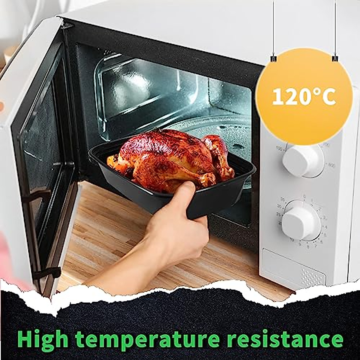 WUHUIXOZ Meal Prep Container, 50 Pack 32 oz Food Storage Containers with Lids, Disposable Bento Box Reusable Plastic Lunch Box, BPA Free Take-Out Box Microwave Dishwasher Freezer Safe