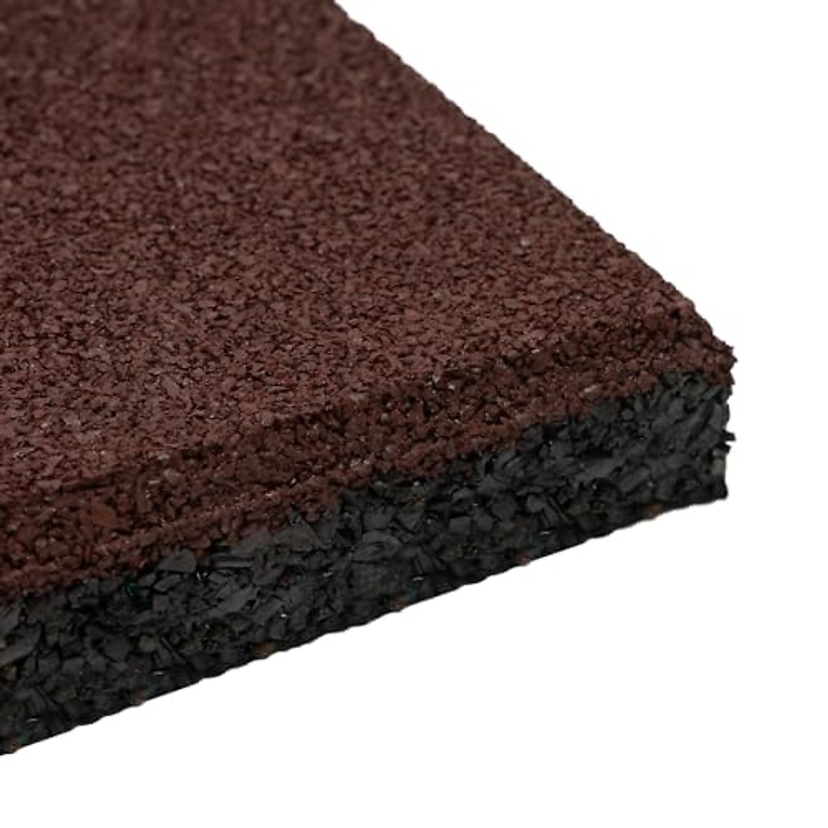 4PCS Outdoor Rubber Tiles Gym Floor Sports Deck Backyard Play Area Flooring Mat Safety Rubber Paver for Playground Home Gym Heavy Workout Equipment Flooring Indoor and Outdoor