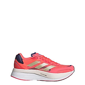 adidas Adizero Boston 10 Turbo/Sandy Beige Metallic/Legacy Indigo 9 B (M)