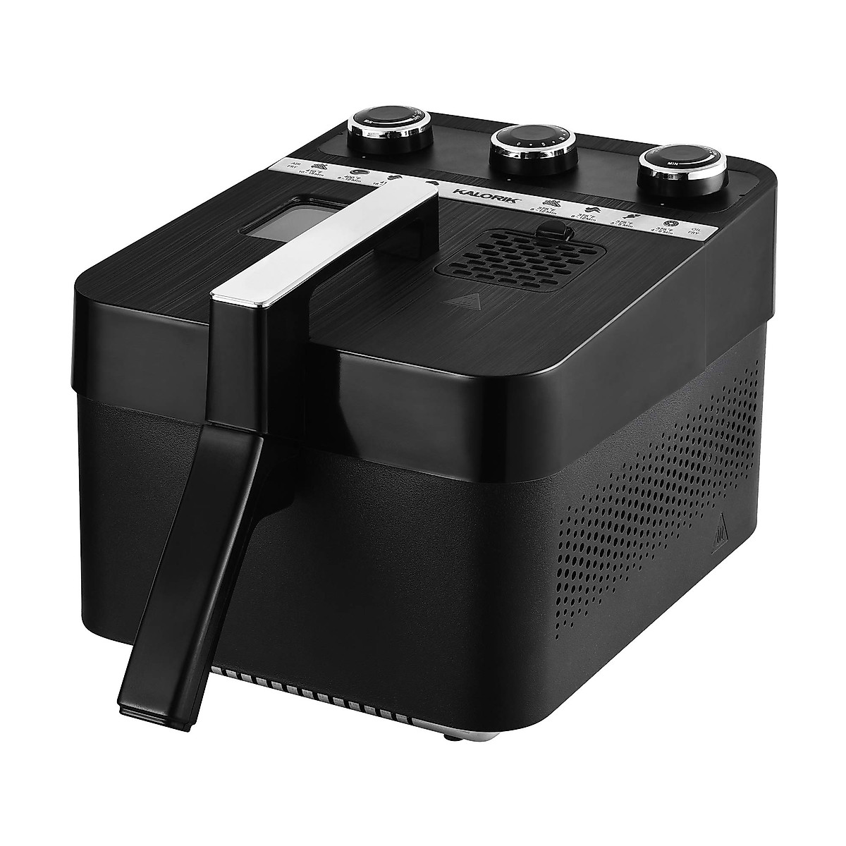 Kalorik 2-in-1 Air Fryer and Deep Fryer, Black