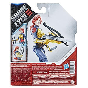G. I. Joe Snake Eyes: G.I. Joe Origins Scarlett Action Figure Collectible Toy with Action Feature and Accessories, Toys for Kids Ages 4 and Up