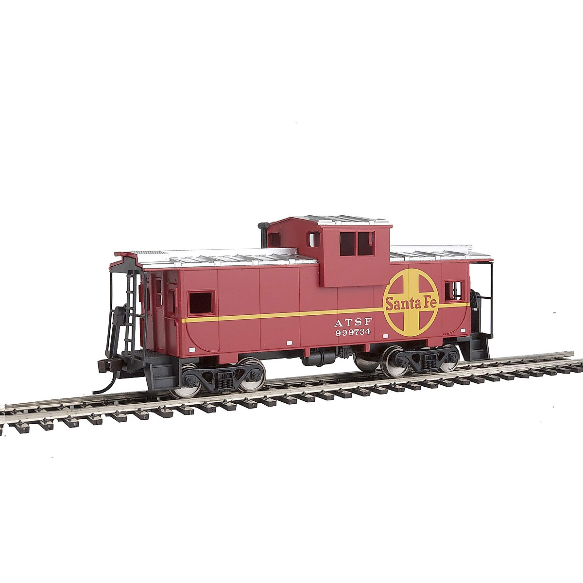 Walthers Trainline HO Scale Model Atchison, Topeka & Santa Fe Vision Caboose, Model:931-1503