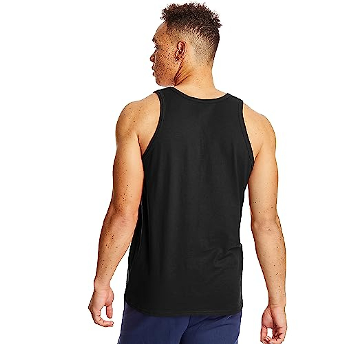 Hanes Men's X-Temp Tank Top 2 Pack, Black, Large