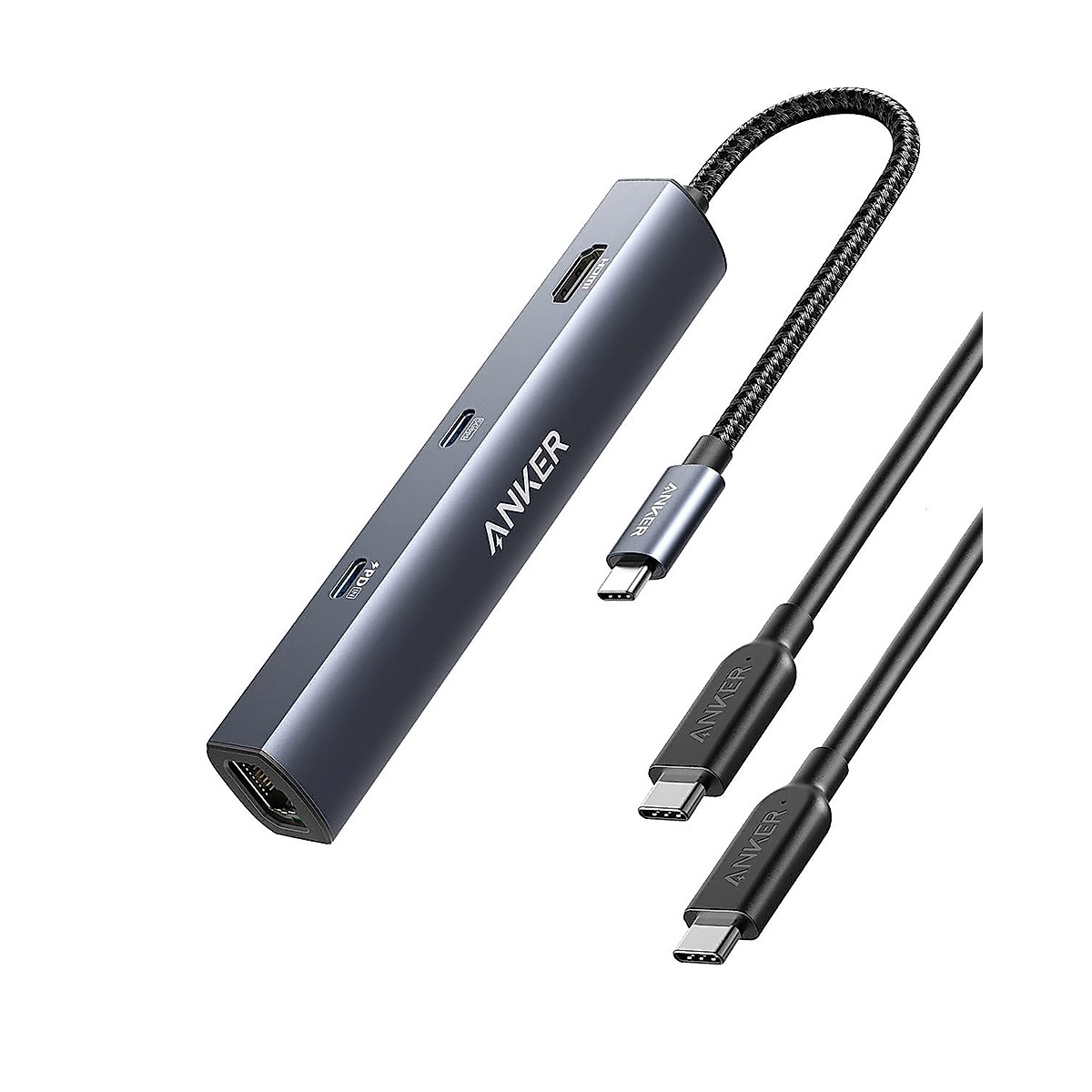 Anker Powerline II USB-C to USB-C 3.1 Gen 2 Cable (3ft), USB C Hub and USB C to USB C Cable, PowerExpand 6-in-1 USB C PD Ethernet Hub