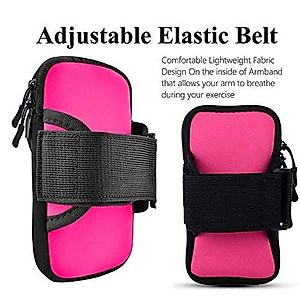 MOVOYEE Running Armband Cell Phone Holder for iPhone 15 14 13 12 11 Pro Max Xs Xr X 10 8 7 6 Plus SE Mini,Galaxy S20 S21 S22 S23 S24 Ultra Note 20 10,Sport Arm Band Sleeve on Run Gym Exercise Workout